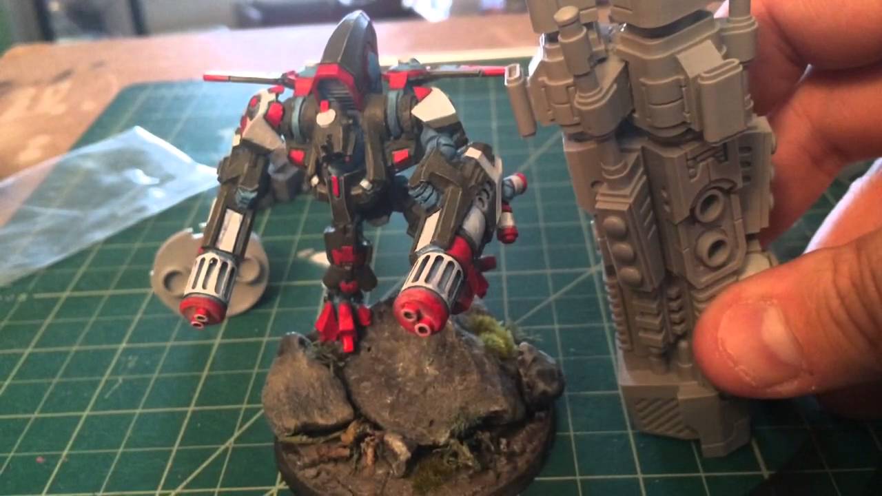 Warhammer 40k tau riptide conversion part 2 - YouTube