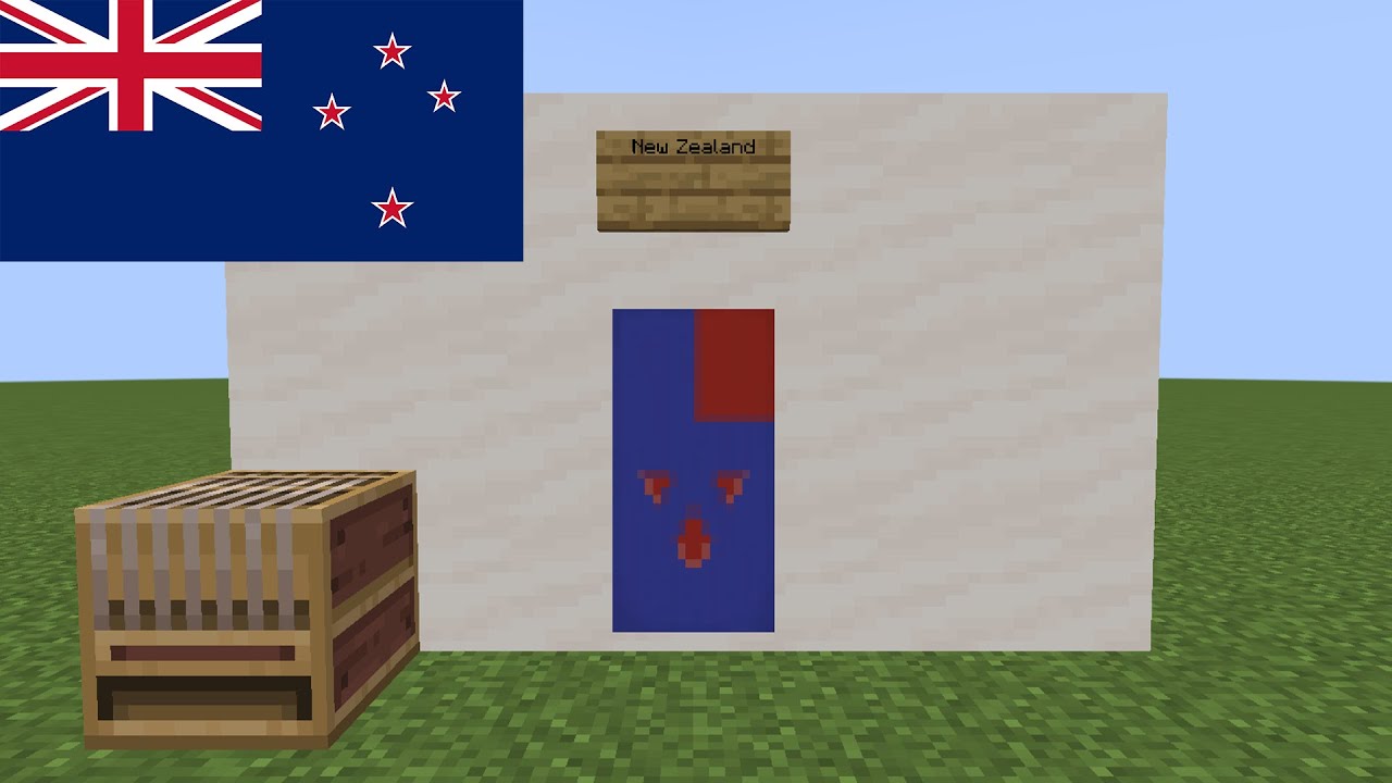 How to Make New Zealand's Flag in Minecraft - YouTube
