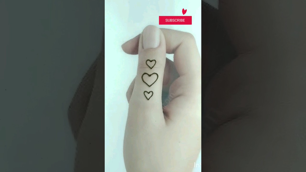 Heart Tattoos On Ring Finger