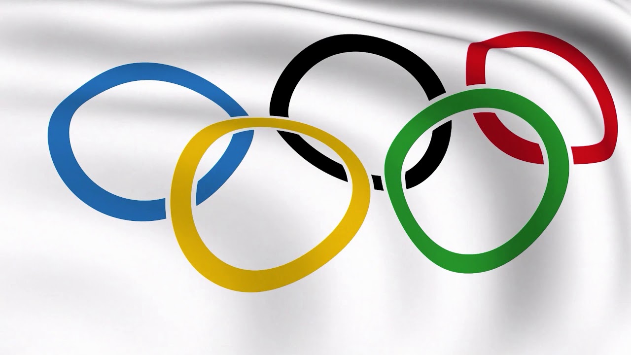 Flying Olympic Flag - Looped animation - YouTube