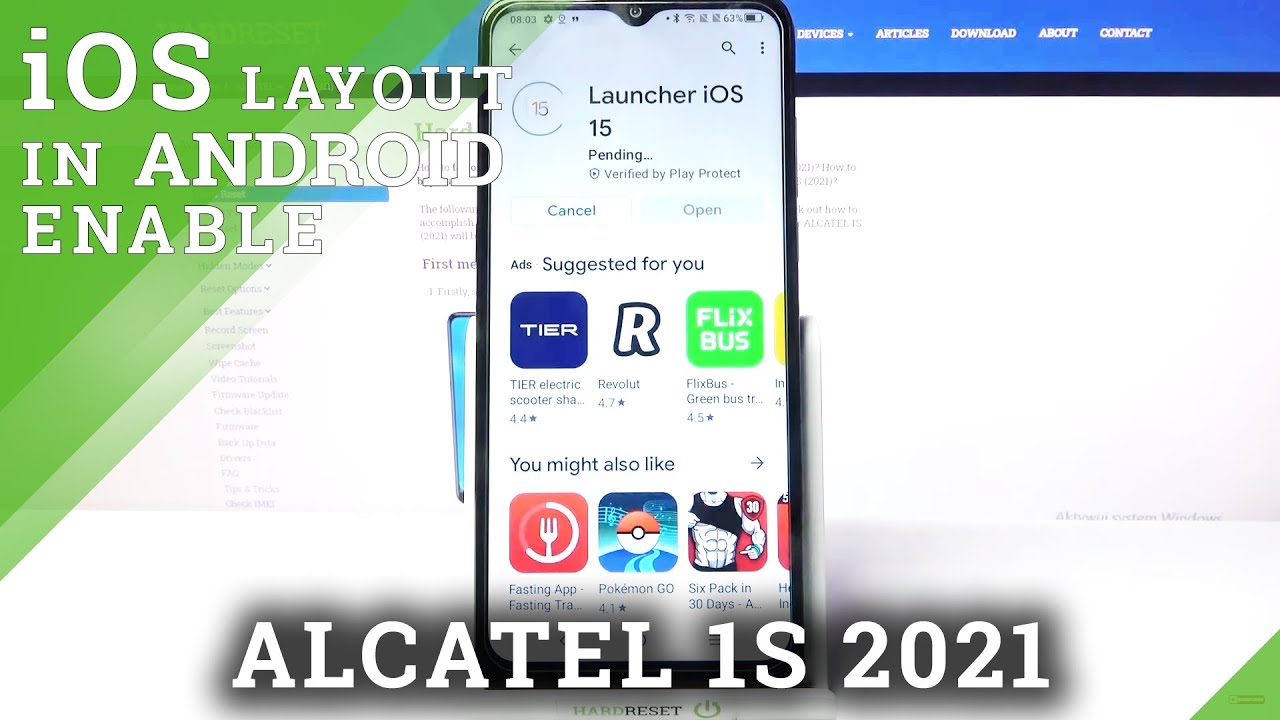 How to Download and Apply iOS Launcher on ALCATEL 1S 2021 – Change ...