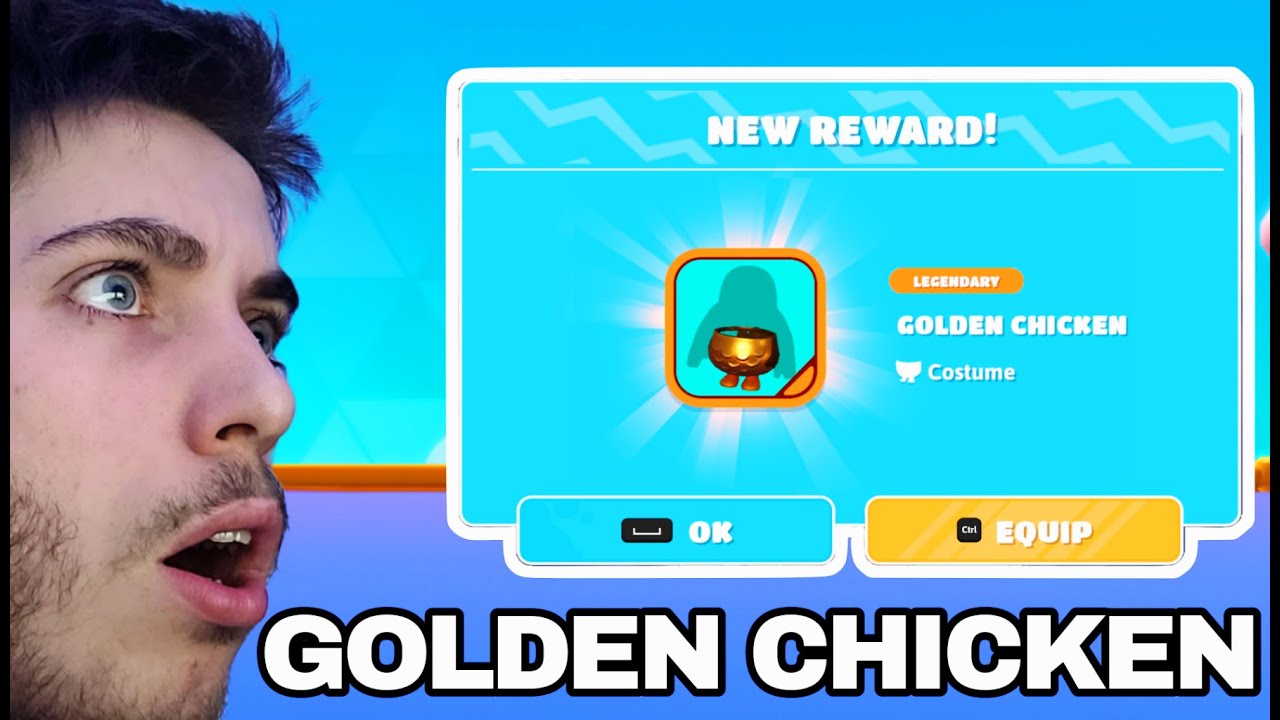 Finally Unlocking The Golden Chicken In Fall Guys (Bottom) - YouTube
