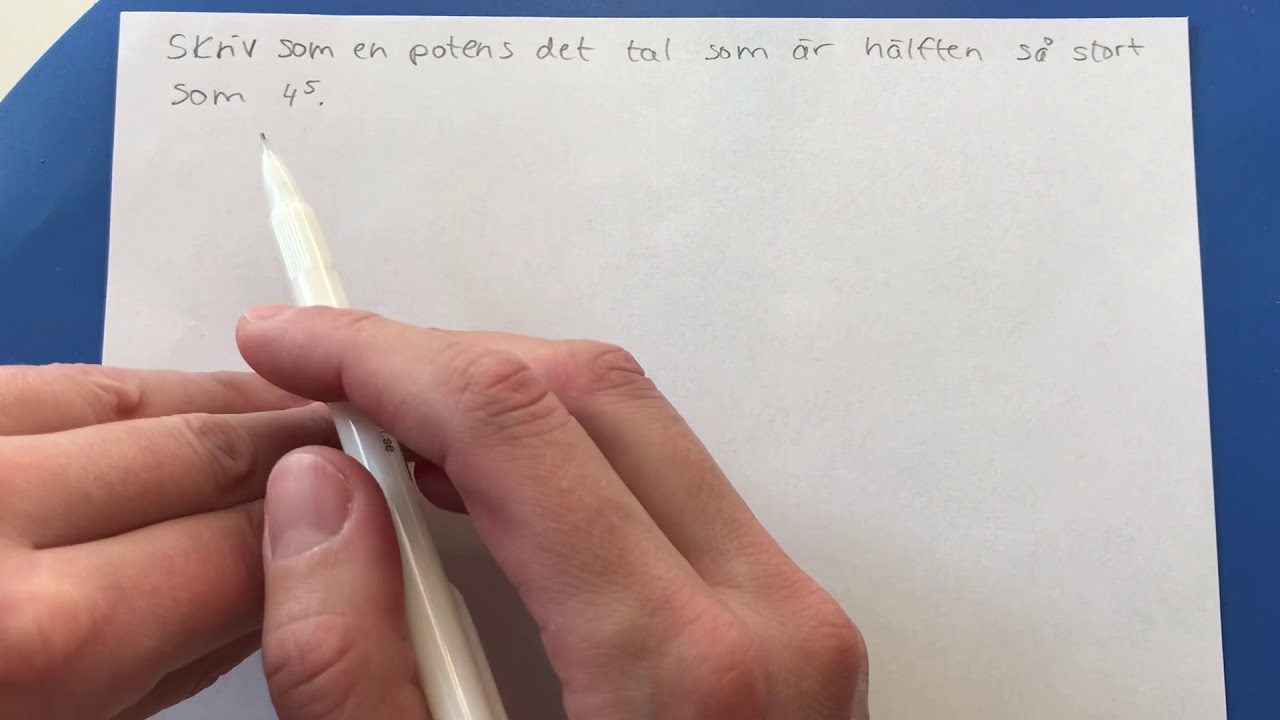 Extra nivå 3-tal, Potenser med positiva heltalsexponenter - YouTube