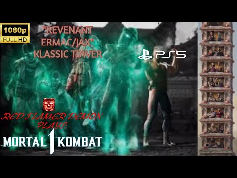 MK1 *Revenant Ermac* (Jax Kameo) Klassic Tower Gameplay (Ending) 1080p ...