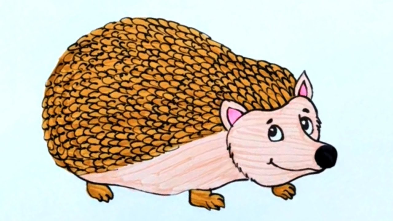 How to Draw Hedgehog | Hedgehog Drawing Easy | Draw Dots - YouTube