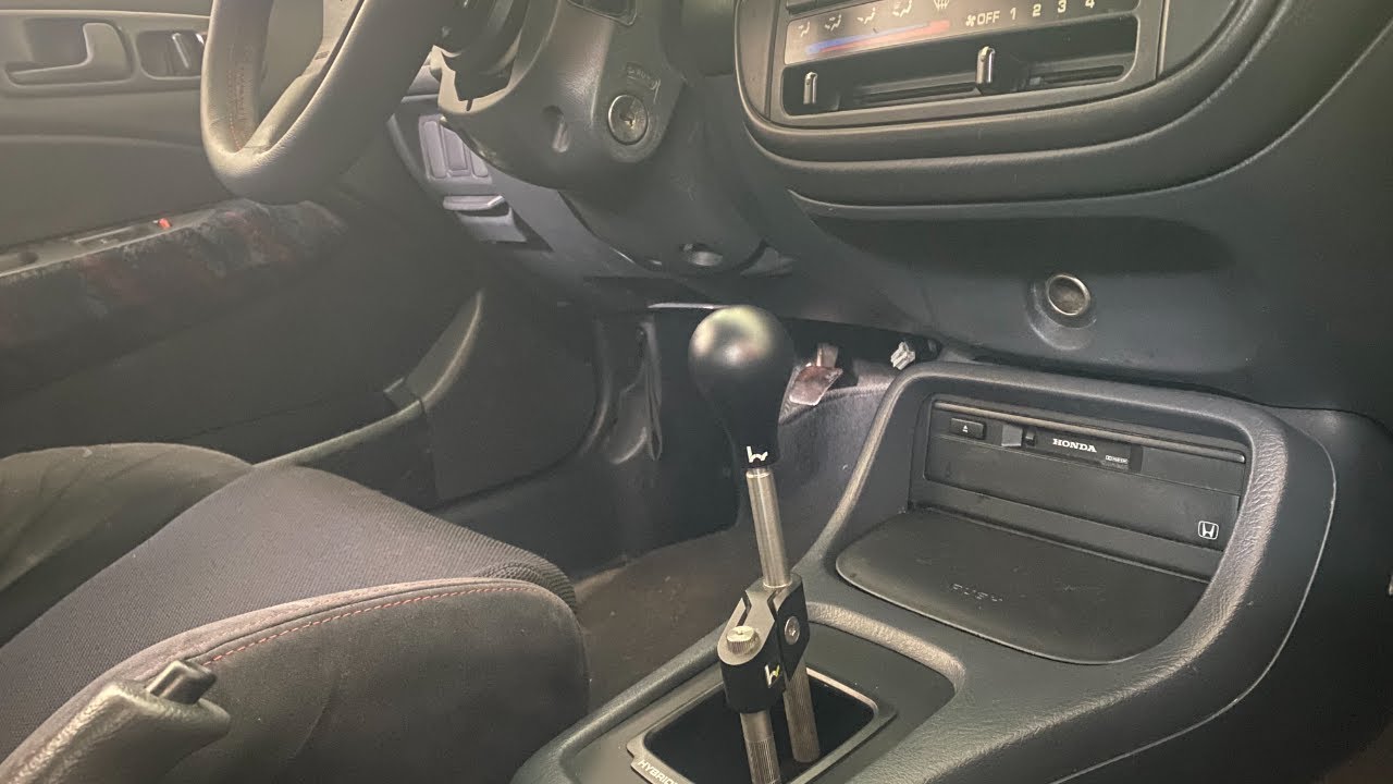 honda ek k20 swap first mod - Hybrid racing shifter cover and knob ...