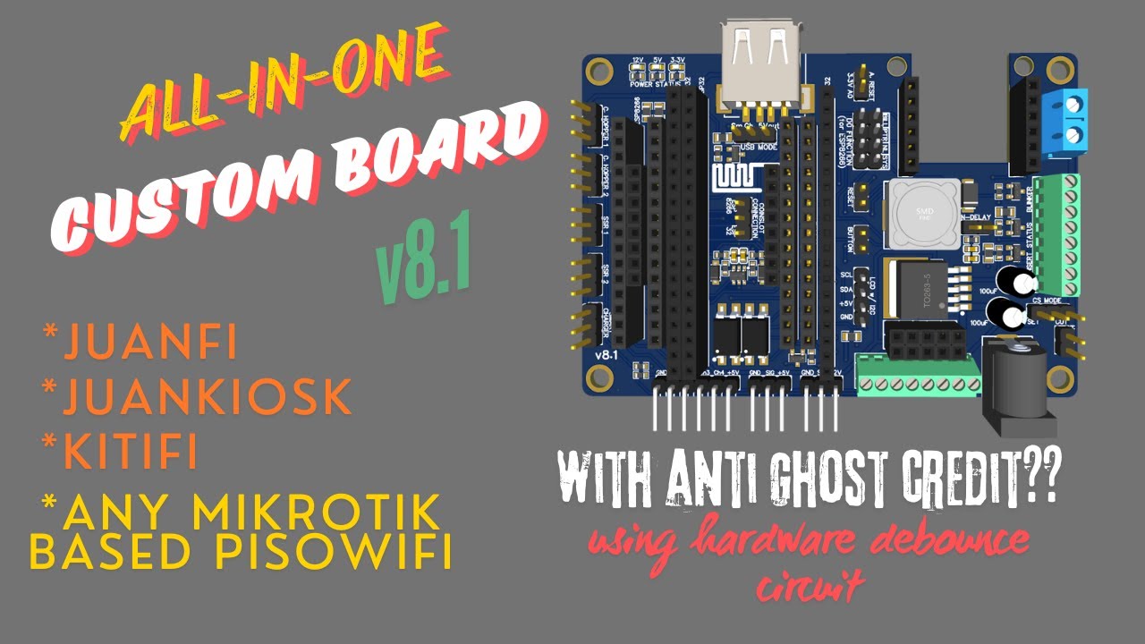 JuanFi/KitiFi All-in-One Custom Board (v8.1) - YouTube