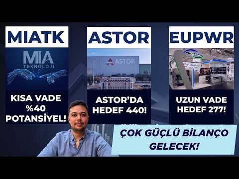 MİATK - ASTOR - EUPWR DETAYLI HİSSE ANALİZİ!