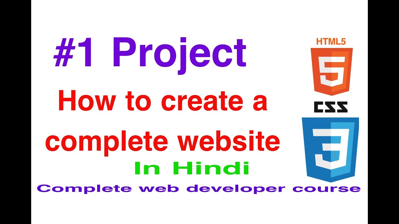 Project 1 Complete Website Using Only Html5 And Css3 In Hindi Part3 Yt Coding Youtube 8191