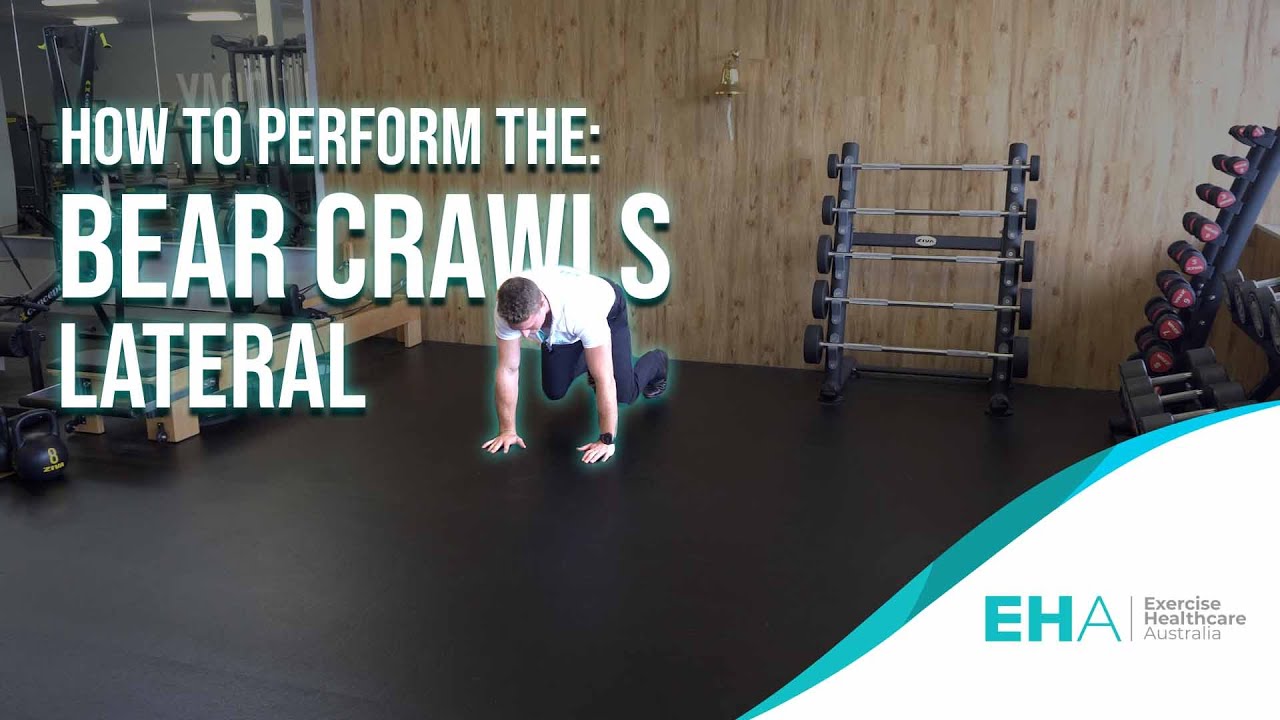 How to Perform The Bear Crawl Lateral Walks - YouTube