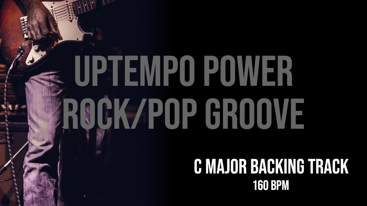 C Major Backing Track (160bpm) - Uptempo Power Rock/Pop Groove - YouTube