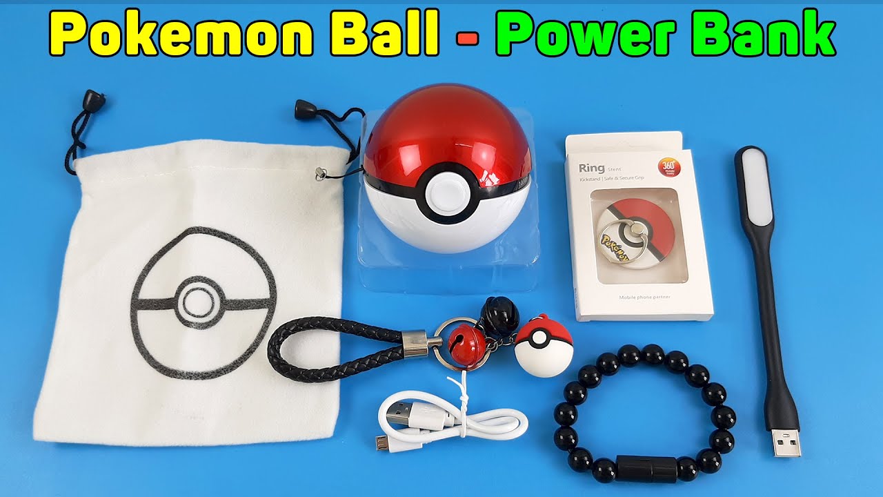 Pokemon Ball Power Bank 10.000mAh, Battery Charger For Mobile Phone ...