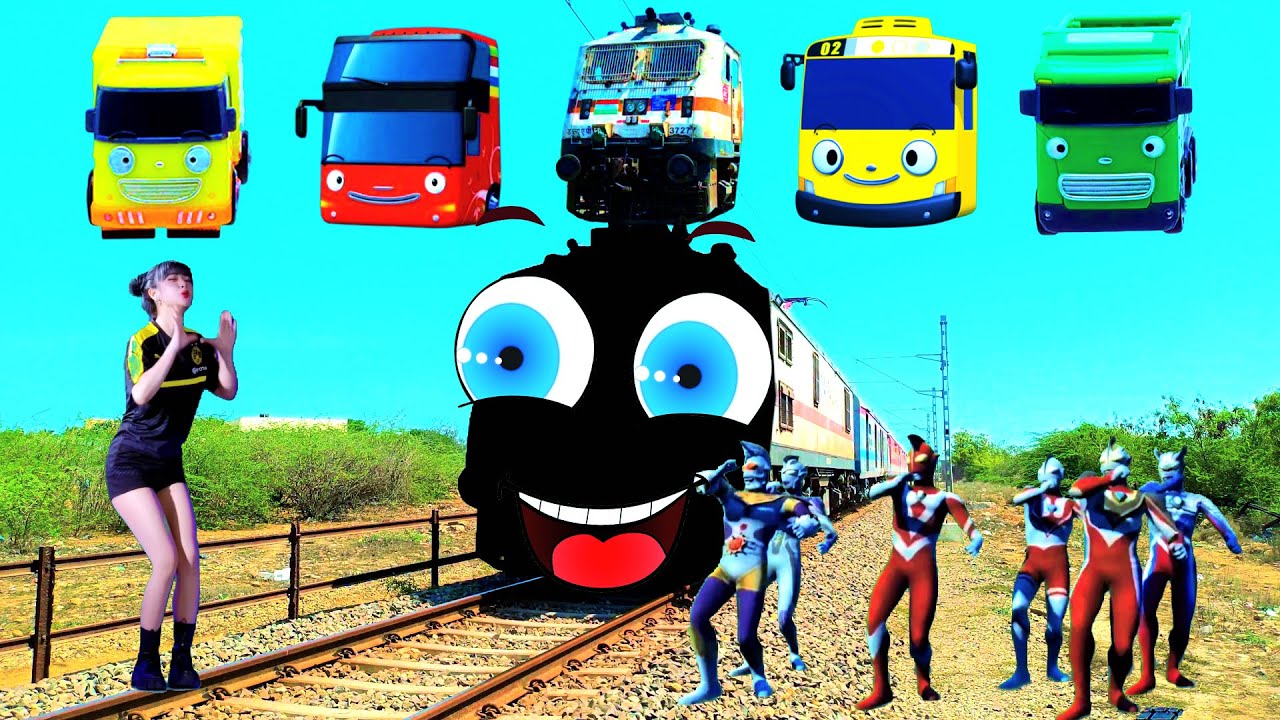 funny train track bus new vehicle fun video | funny vehicle train ...