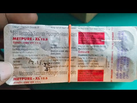 Metpure -XL 12.5 Tablet Uses in Hindi | Side Effects | Dose हाई ब्लड ...