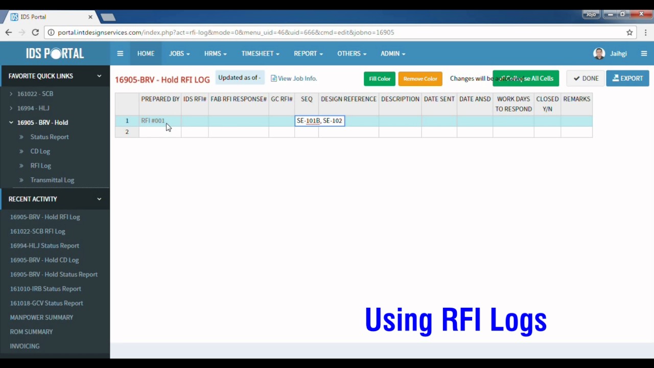 Using RFI Logs - YouTube