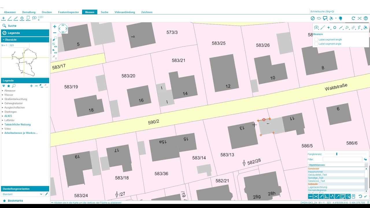 Messen und Fangwerkzeuge im GeoMedia® Smart Client bedienen - YouTube