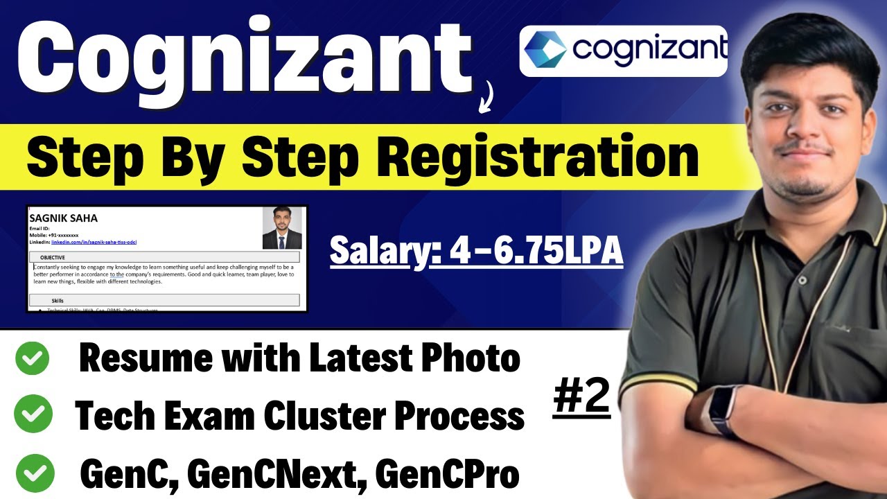 🔥Cognizant Resume Format | Step By Step Registration Process |Cognizant ...