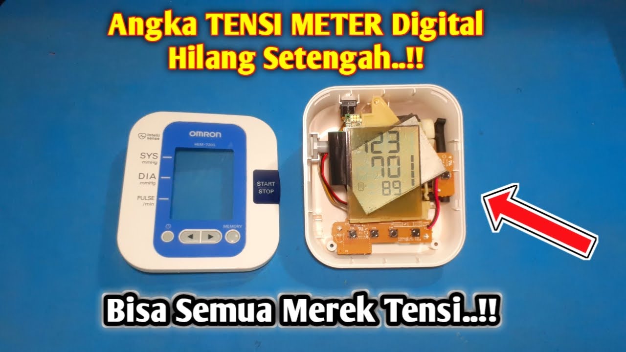 TENSI METER DIGITAL angka nya HILANG SETENGAH..!! || Cara ganti ...
