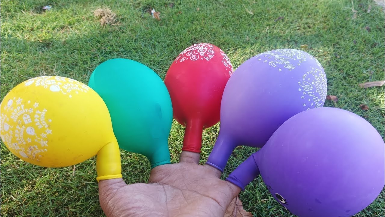 menemukan balon warna warni,balon berhadiah,balon lucu,meletus balon ...