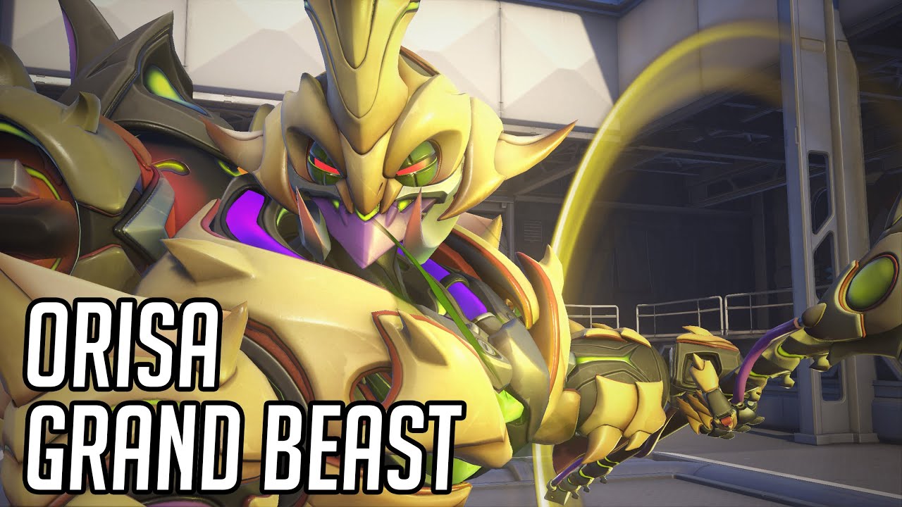 Orisa "Grand Beast" Base Skin Showcase - Overwatch 2 - YouTube