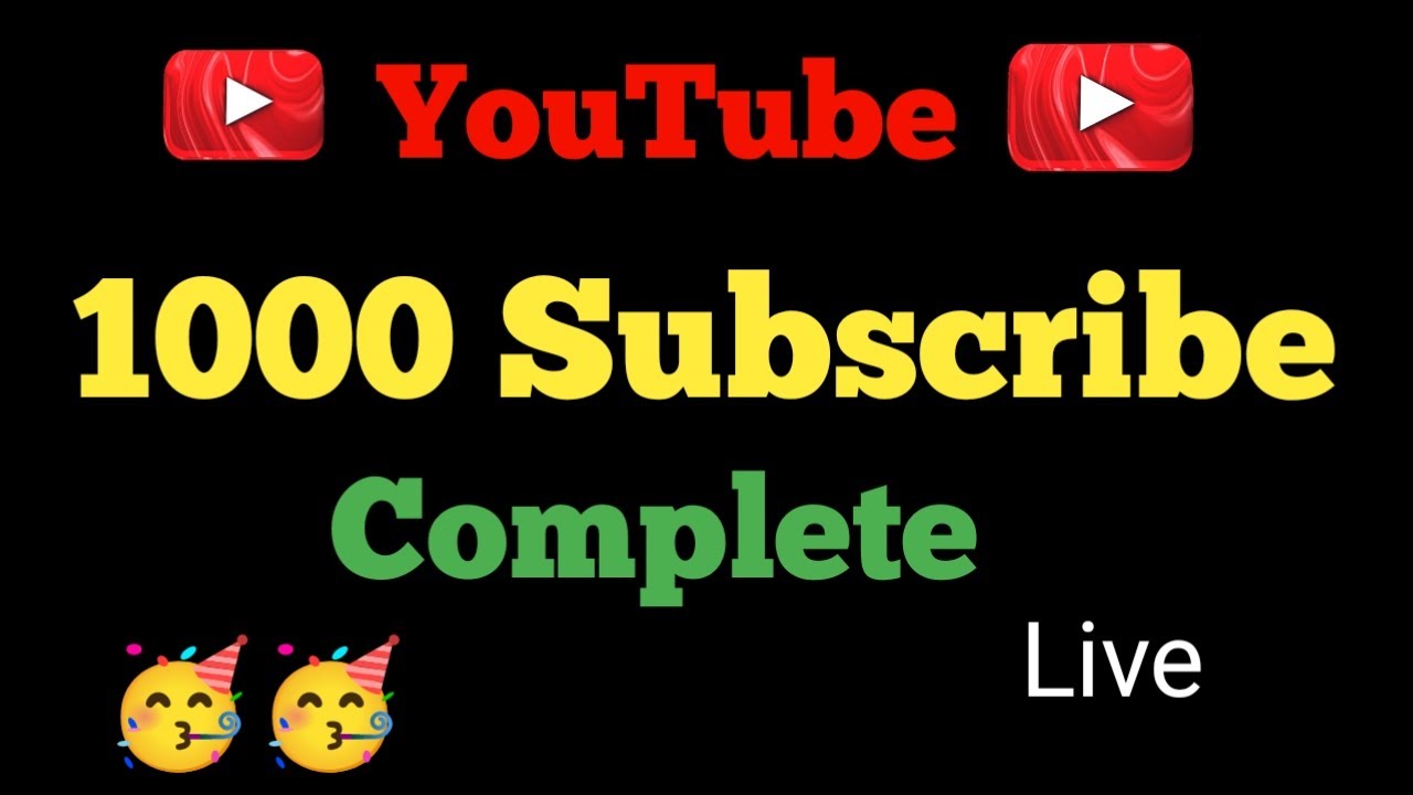 how to increase 1000 subscribers on youtube channel | get 1000 ...