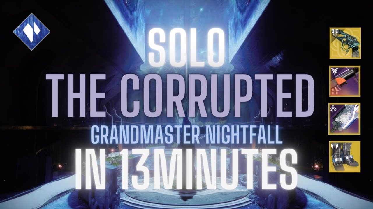 Solo Grandmaster The Corrupted on Stasis Hunter - Destiny 2 - YouTube