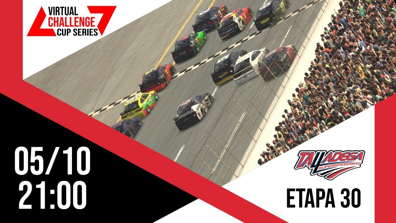 Virtual Challenge Cup Series [Nascar] Talladega - YouTube