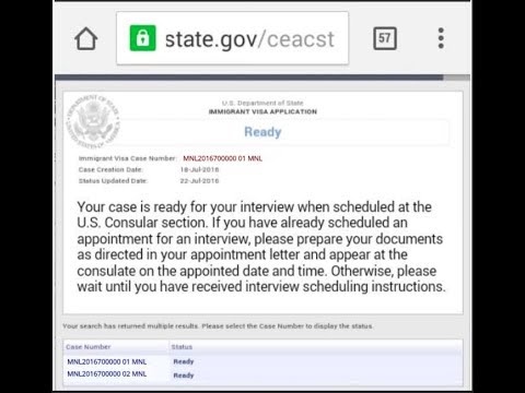 K1 Visa - MANILA Case from NVC to Case Ready - YouTube