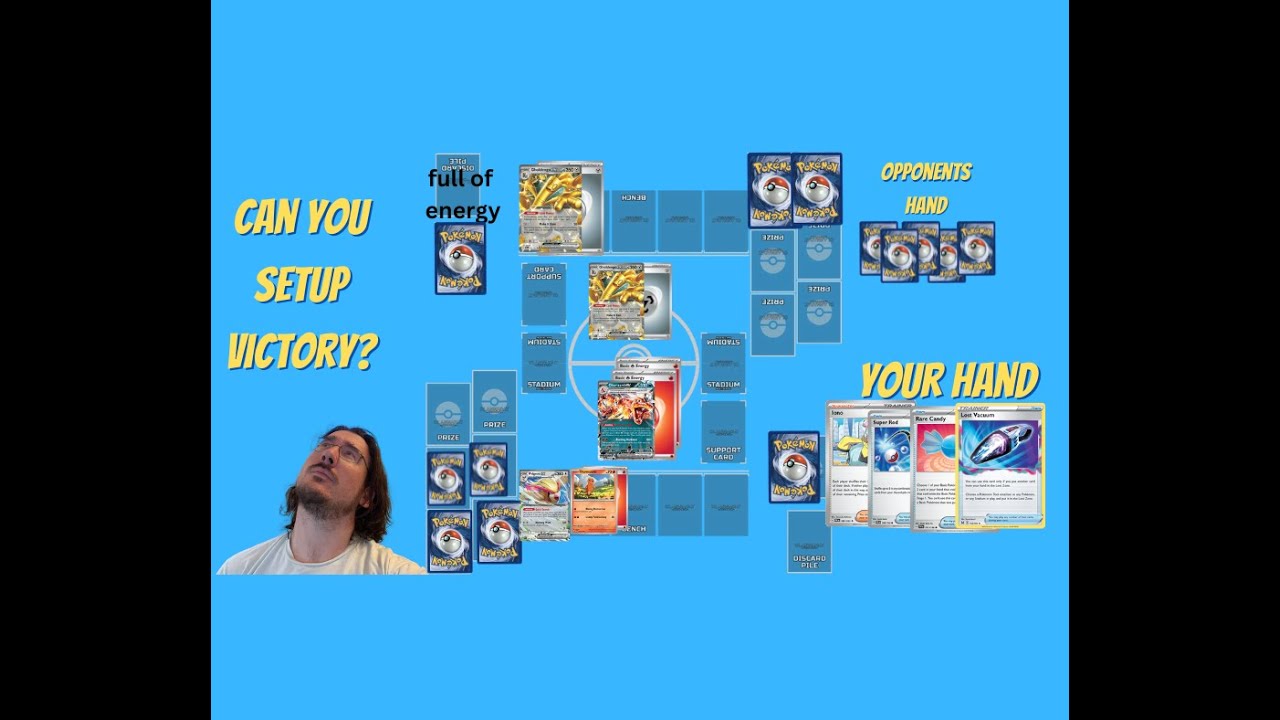 Pokemon TCG Setup For Victory Charizard EX Vs. Gholdengo - YouTube