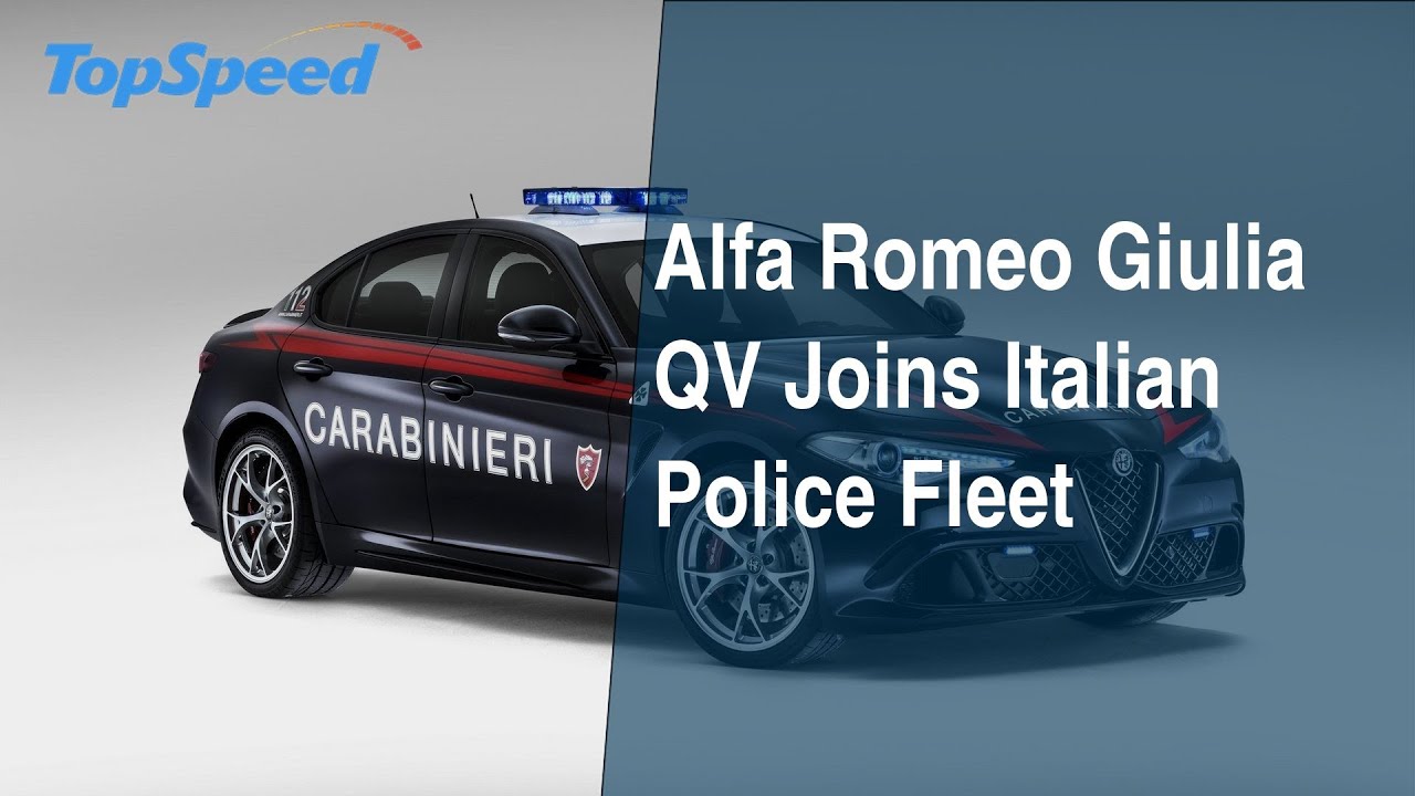 Alfa Romeo Giulia QV Joins Italian Police Fleet - YouTube
