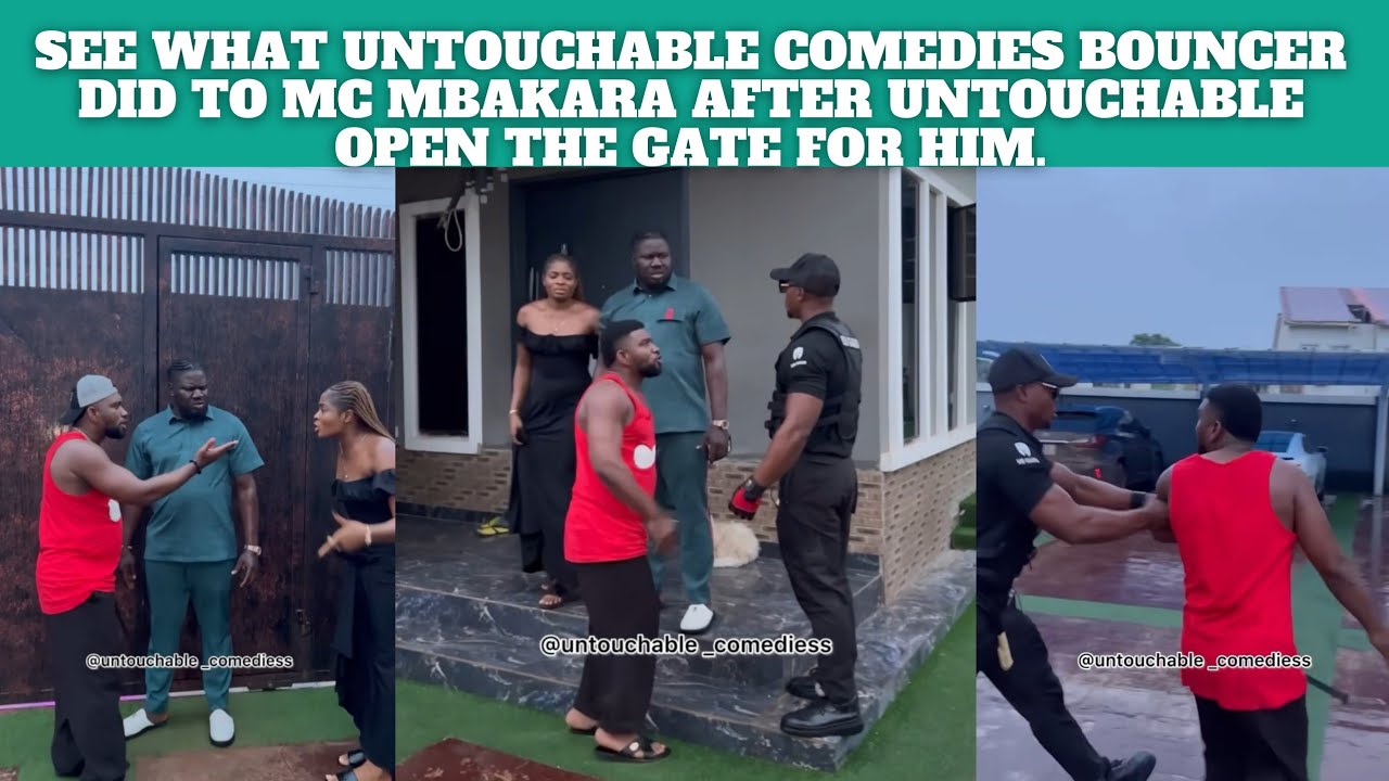 SEE HOW UNTOUCHABLE COMEDIES SURPRISED MC MBAKARA WITH HIS BOUNCER TO ...