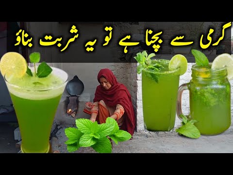 Summer Special Lemon Pudina Drink Recipe | Healthy Drink Recipe | Mint ...