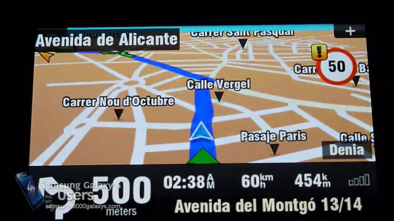 Samsung Galaxy S GPS Demo Sygic Mobile Maps 10 [HD] - YouTube