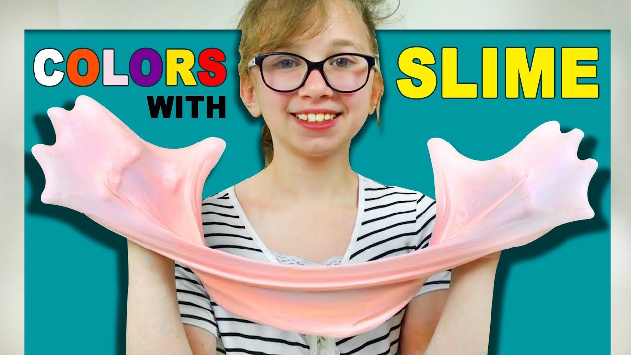 Learn Colors with Squishy & Fluffy Slime. Educational for children. Let ...