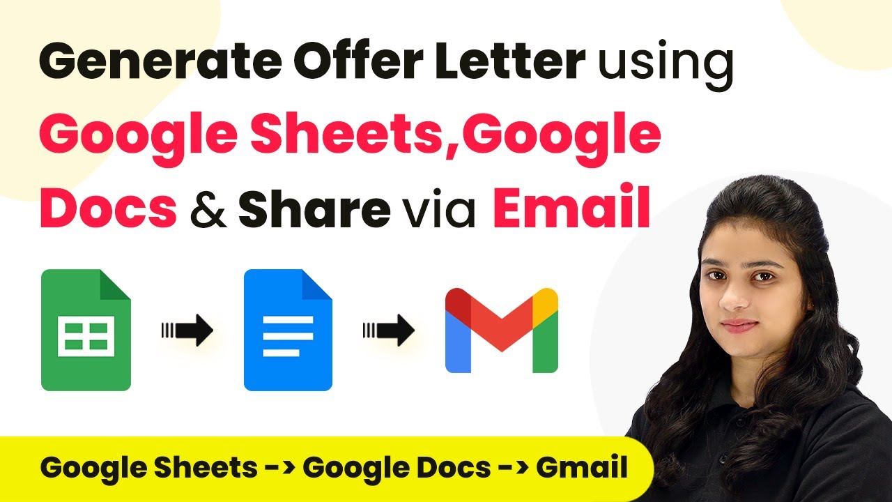 Create Offer Letter Automatically Using Google Sheets & Share with HR ...