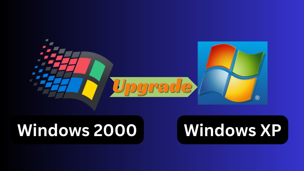 Upgrading Windows XP from Windows 2000 (In 2024)!! - YouTube