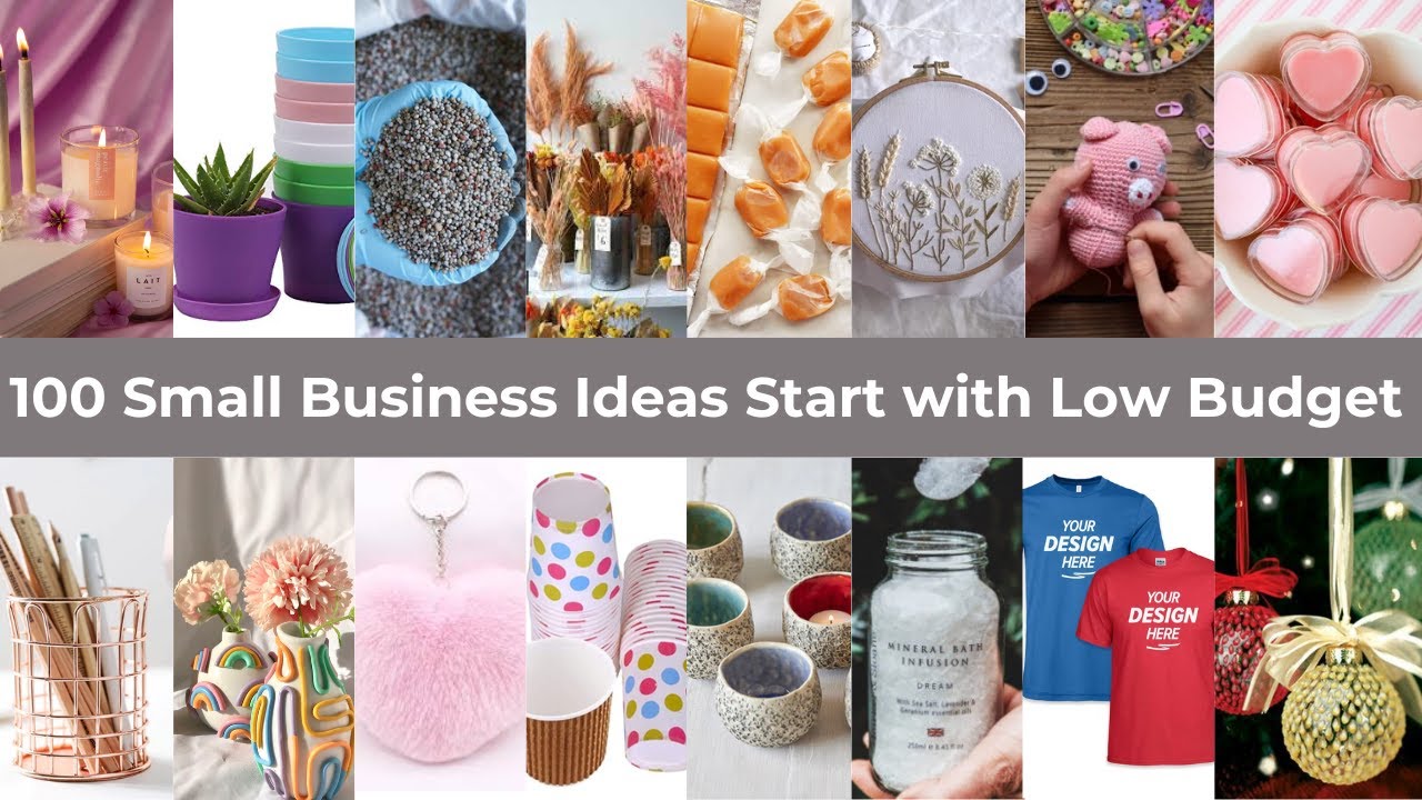 100 Small business ideas with low Budget #smallbusiness - YouTube