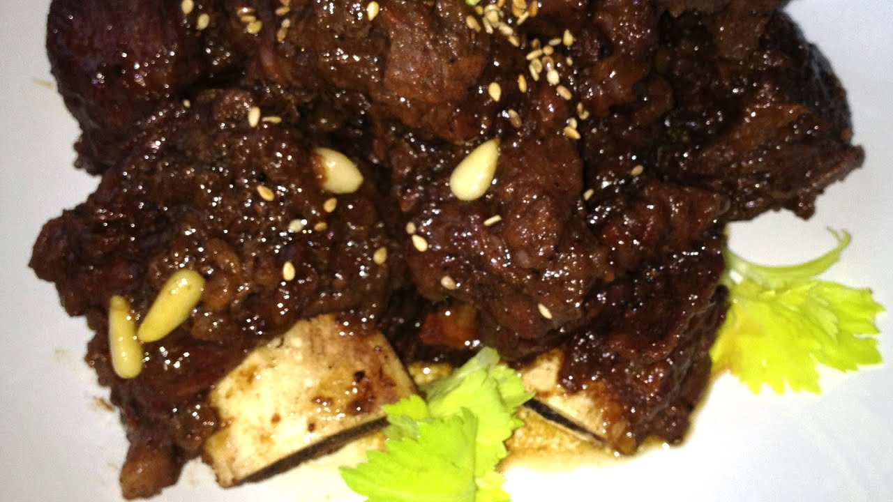 Easy Korean braised beef short ribs (Makgalbi-jjim: 막갈비찜) - YouTube