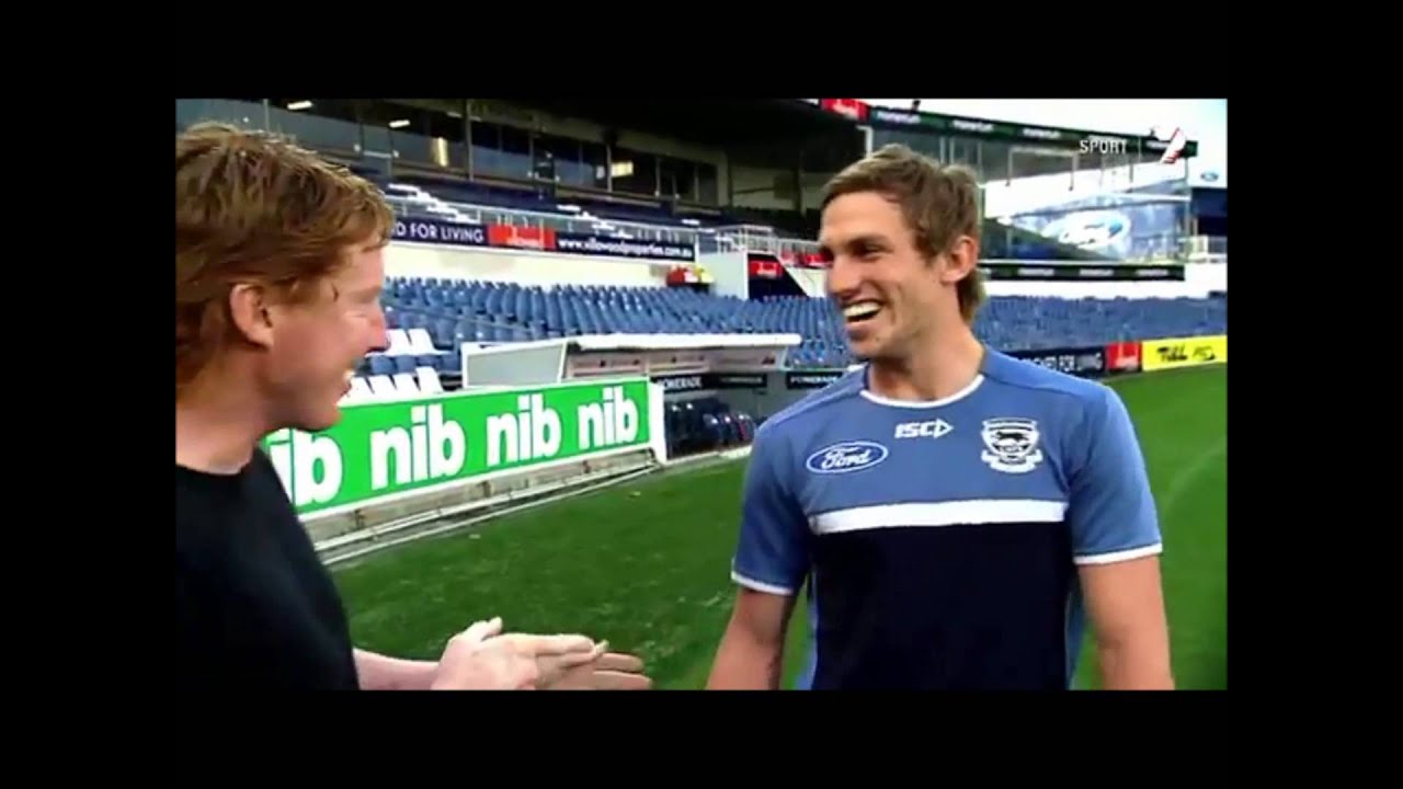 Hypnotist Peter Powers visits the Geelong Football Club - YouTube