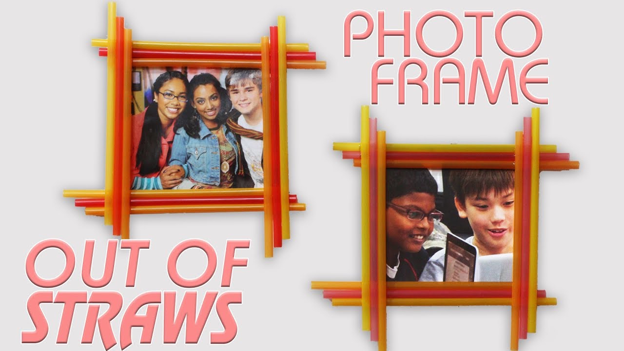 #DIY Straw Frame | How to Make Photo Frame from Drinking Straws | Do It ...