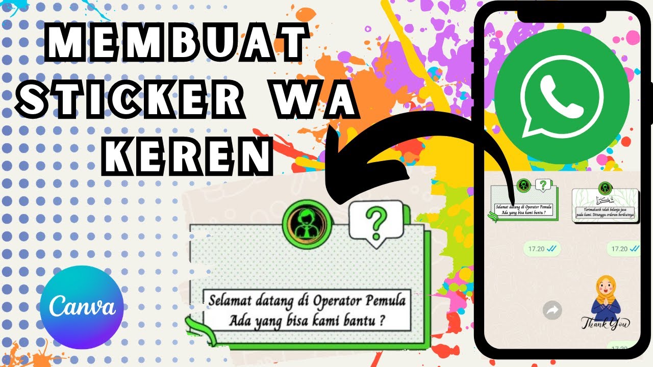 CARA MEMBUAT STICKER WA KEREN - YouTube
