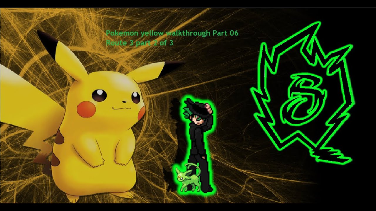 Pokemon yellow walkthrough Part 06 Route 3 part 2 of 3 - YouTube