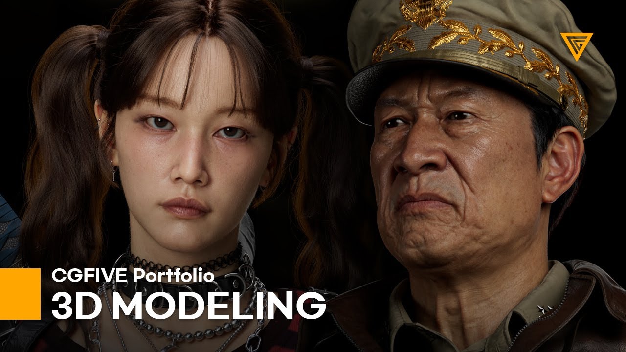 Realistic 3D Character Modeling Portfolio | CG학원 CG5아카데미 3D모델링 포트폴리오｜게임 ...