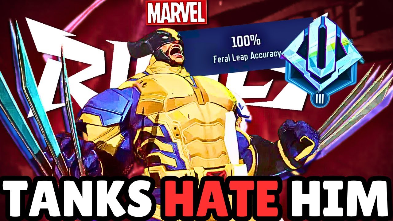 100% Feral Leap Accuracy Wolverine Solo Queue to Plat Marvel Rivals ...