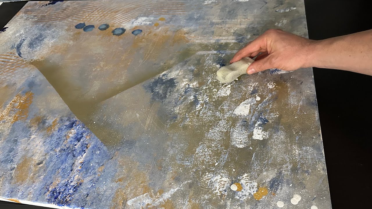 Abstraktes malen | abstrakte Acrylmalerei | abstract painting | DIY Art ...