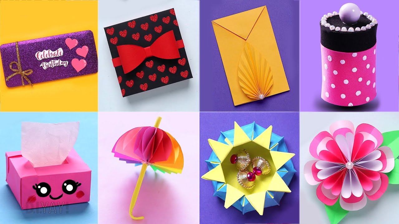 10 Easy Craft Ideas | Paper Craft | Art and Craft | Craft Ideas - YouTube