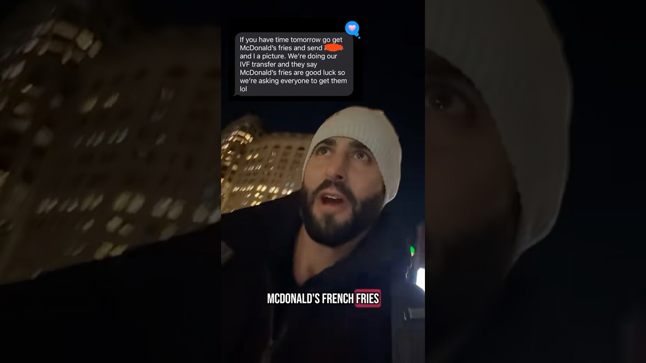 McDonald’s french fries before IVF transfer 🍟#fyptiktok #fyp #nyc #ivf ...