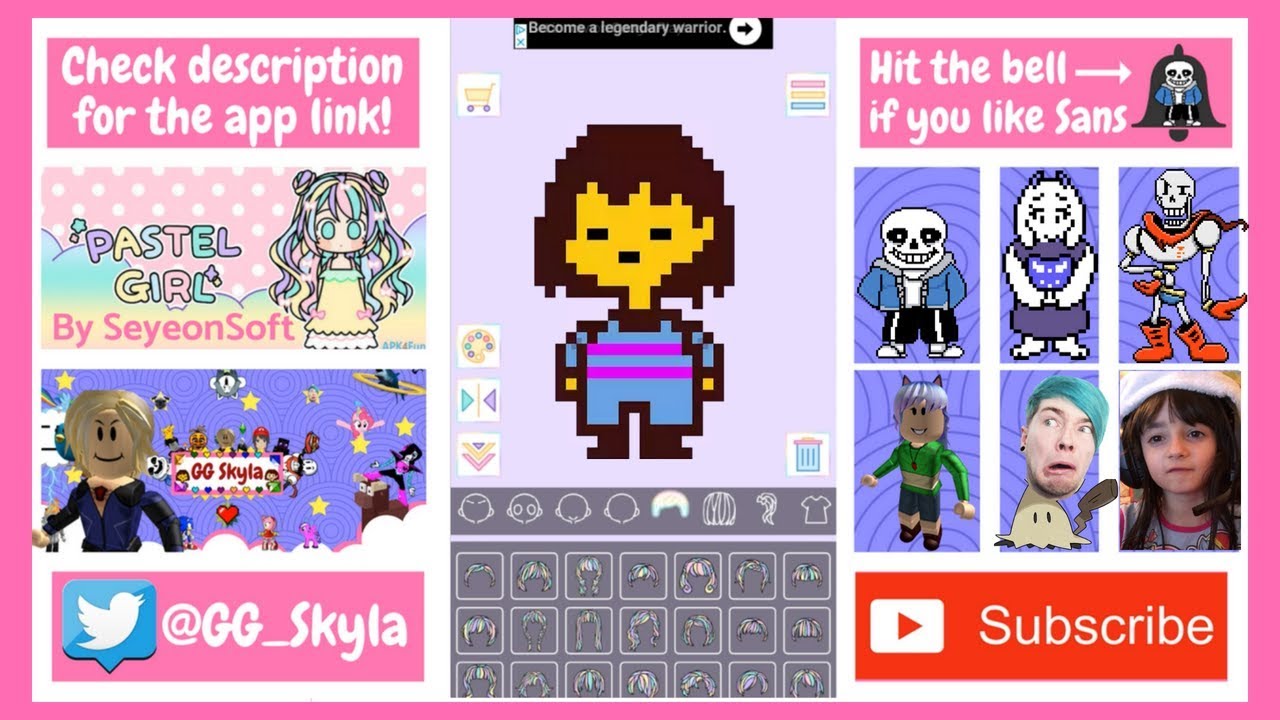 FRISK THE PASTEL GIRL!!! - Skyla Plays - Pastel Girl - YouTube