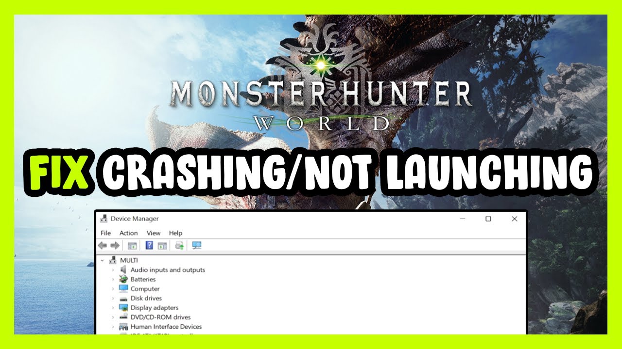 How to FIX Monster Hunter: World Crashing / Not Launching! - YouTube