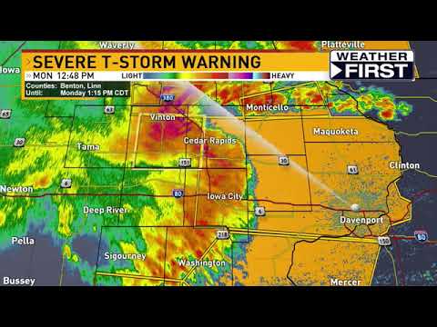8-10-2020 KGAN-TV Cedar Rapids Midwest Derecho Coverage - YouTube